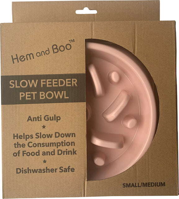 Hem and Boo Slow Feeder Dog Bowl – Grovely Pets